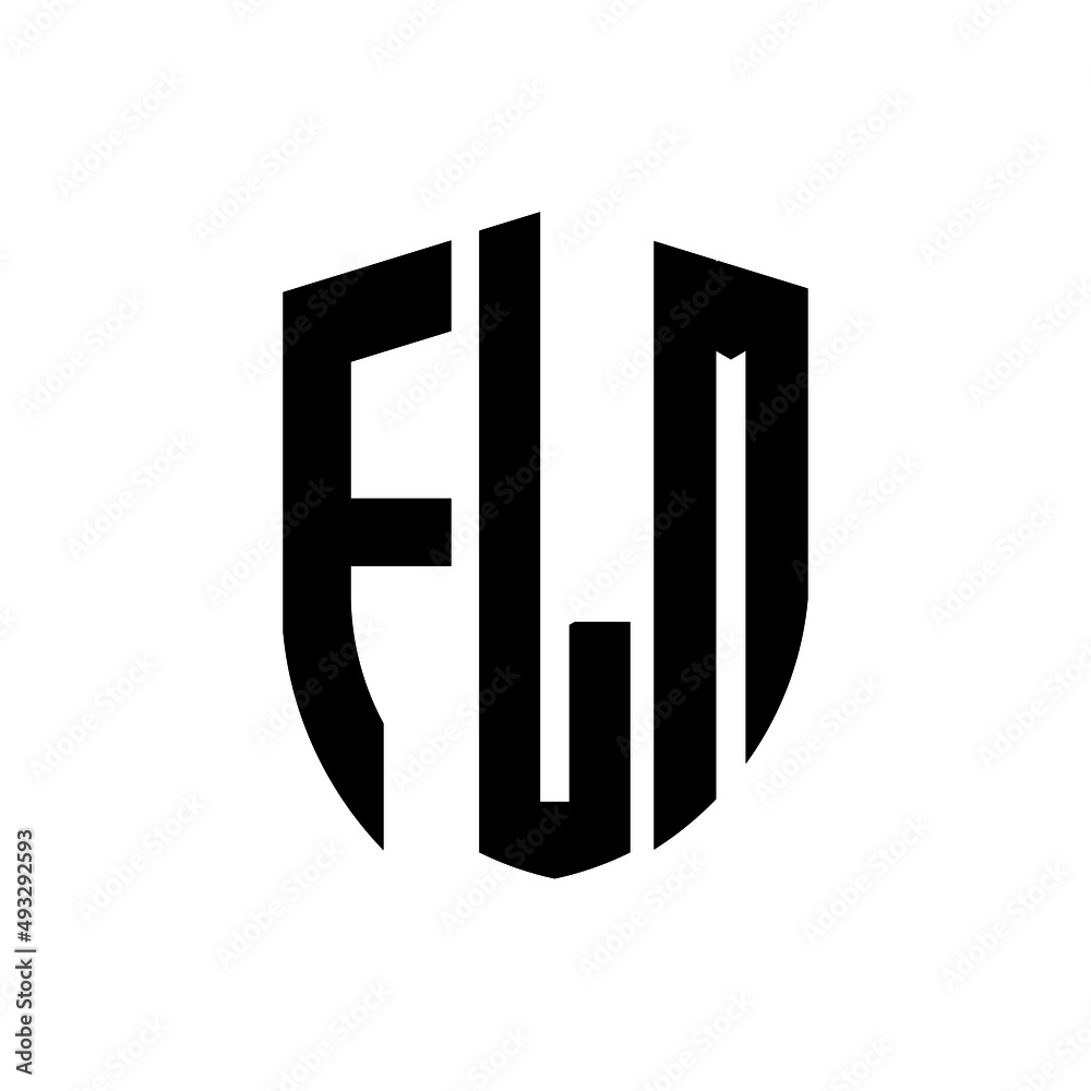 FLM letter logo design. FLM modern letter logo with black background ...