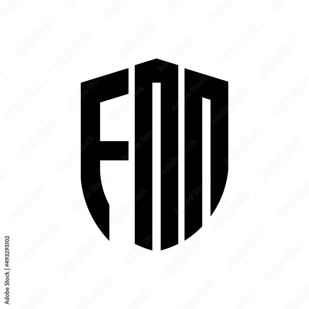 FNN letter logo design. FNN modern letter logo with black background ...
