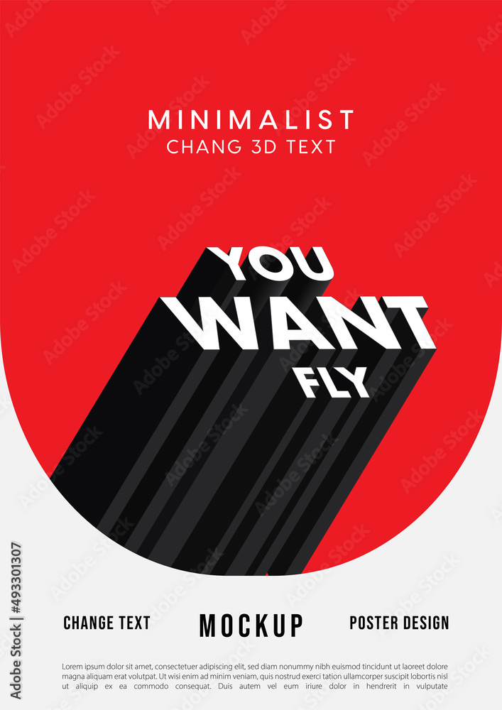 Clean social media post text effect mockup templates background ...