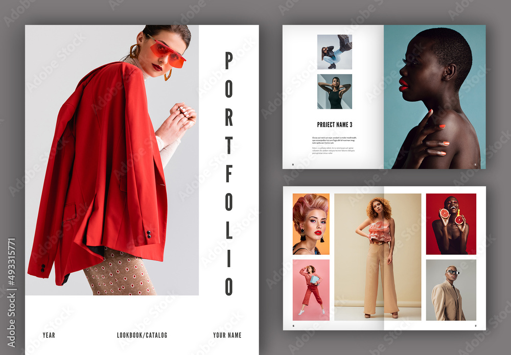 Modelo de Portfolio Layout do Stock | Adobe Stock