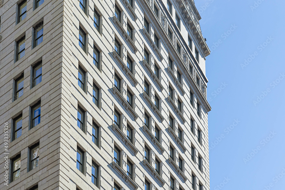 corner of a white building on a diagonal perspective Stock Photo ...