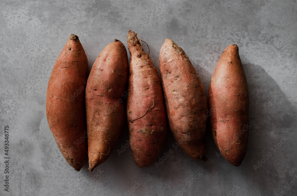 Red Sweet Potatoes Stock Photo | Adobe Stock