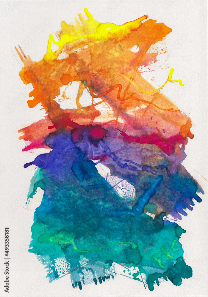 Multi coloured abstract art Stock Photo | Adobe Stock