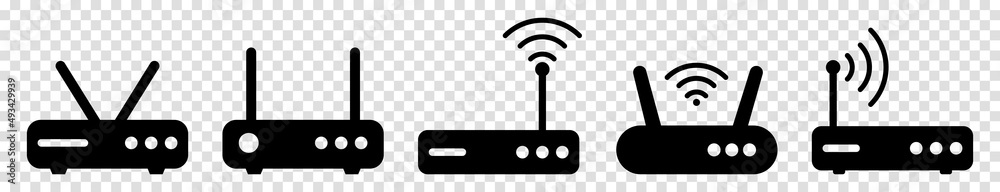 Router related signal icon. Symbol for your website design, logo, app ...