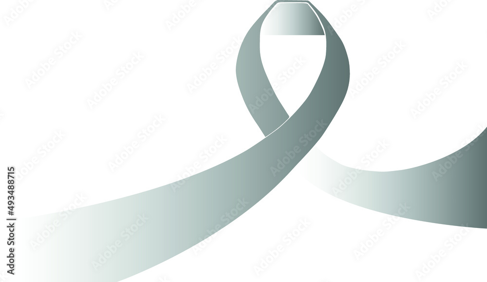 Vector ilustración lazo plateado horizontal, diseño para para el 11 de ...