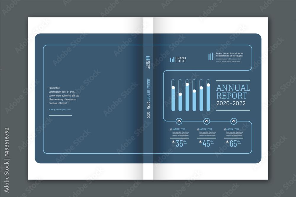 Multipurpose cover with infographic Annual report brochure flyer ...