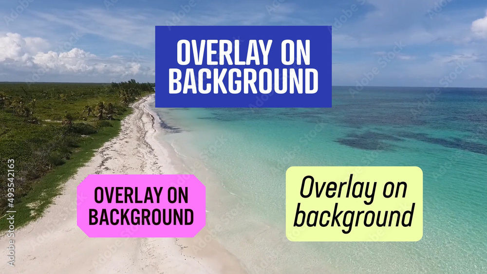 Bouncy Expressive Text Overlay Stock Template | Adobe Stock