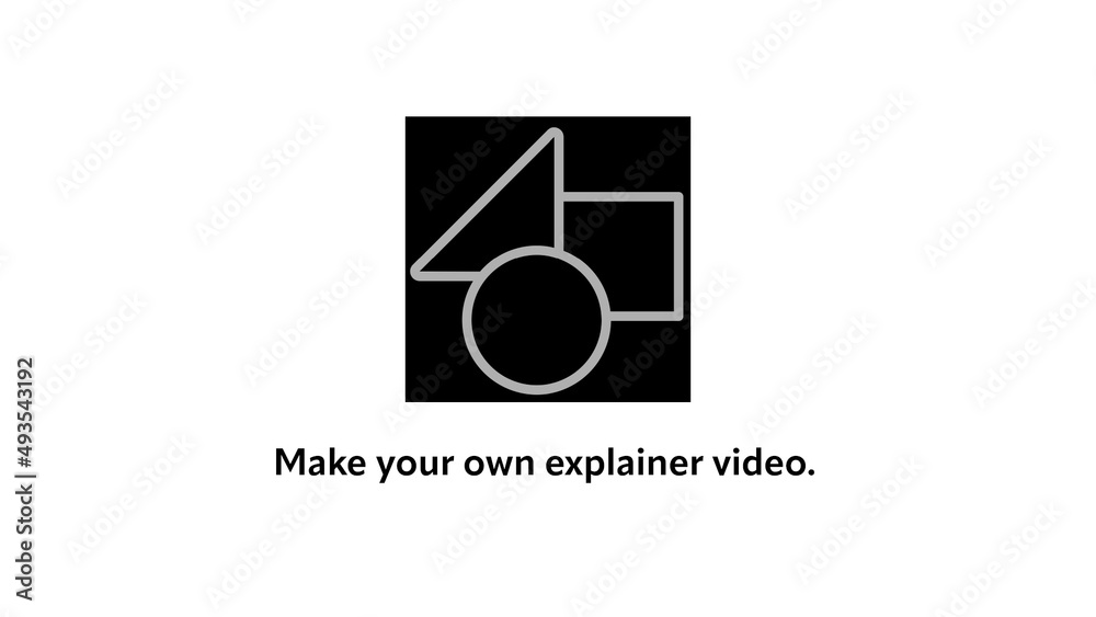 Explainer Title with Icon Media Overlay Stock Template | Adobe Stock