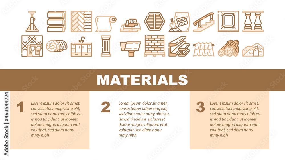 Building Materials And Supplies Landing Web Page Header Banner Template ...
