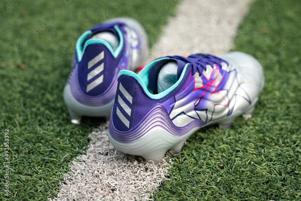 Thailand, March 2022: Adidas football launch new "Copa Sense ...