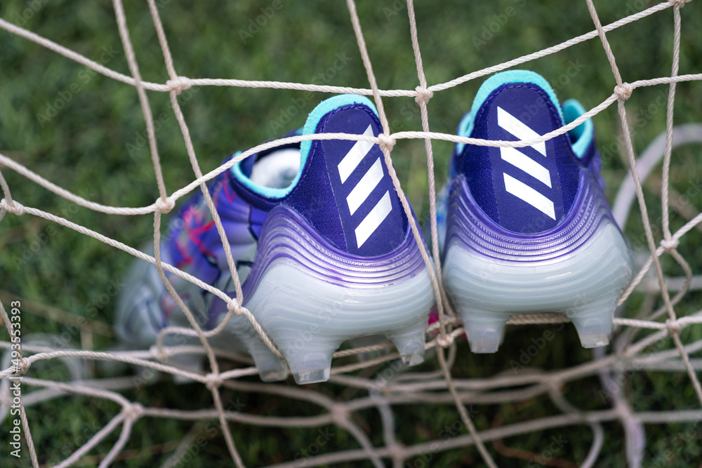 Thailand, March 2022: Adidas football launch new "Copa Sense ...