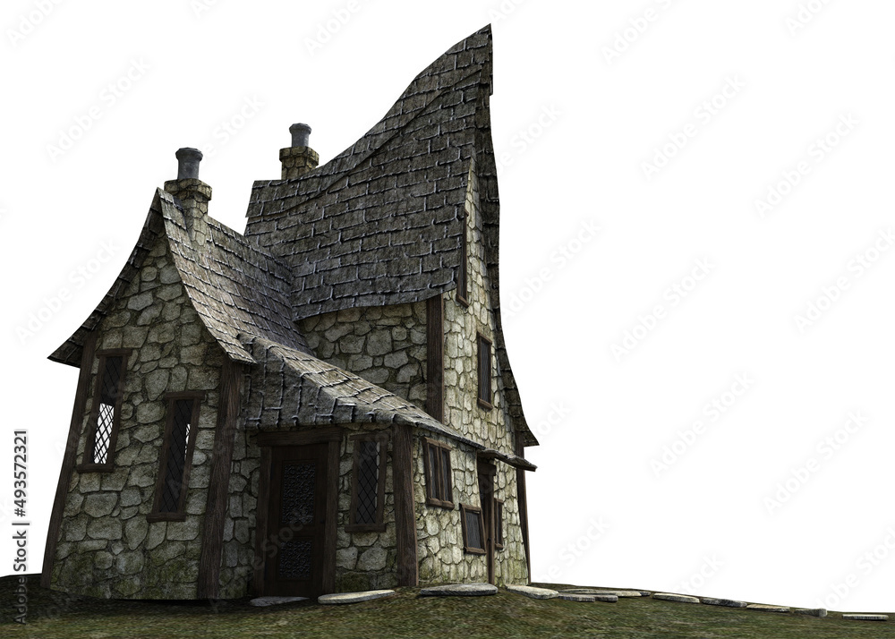 3D Abstract witch house Stock Illustration | Adobe Stock