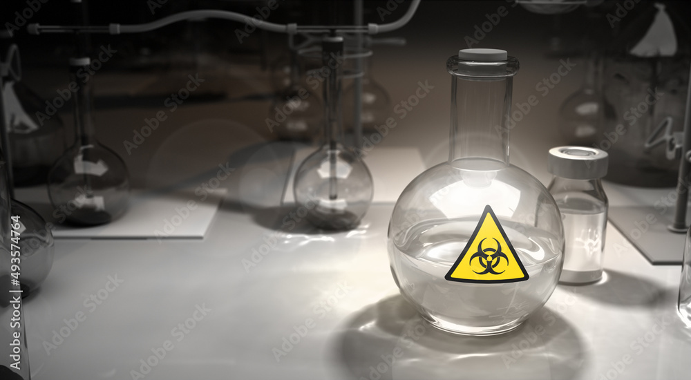 Biohazard in Lab Stock Illustration | Adobe Stock