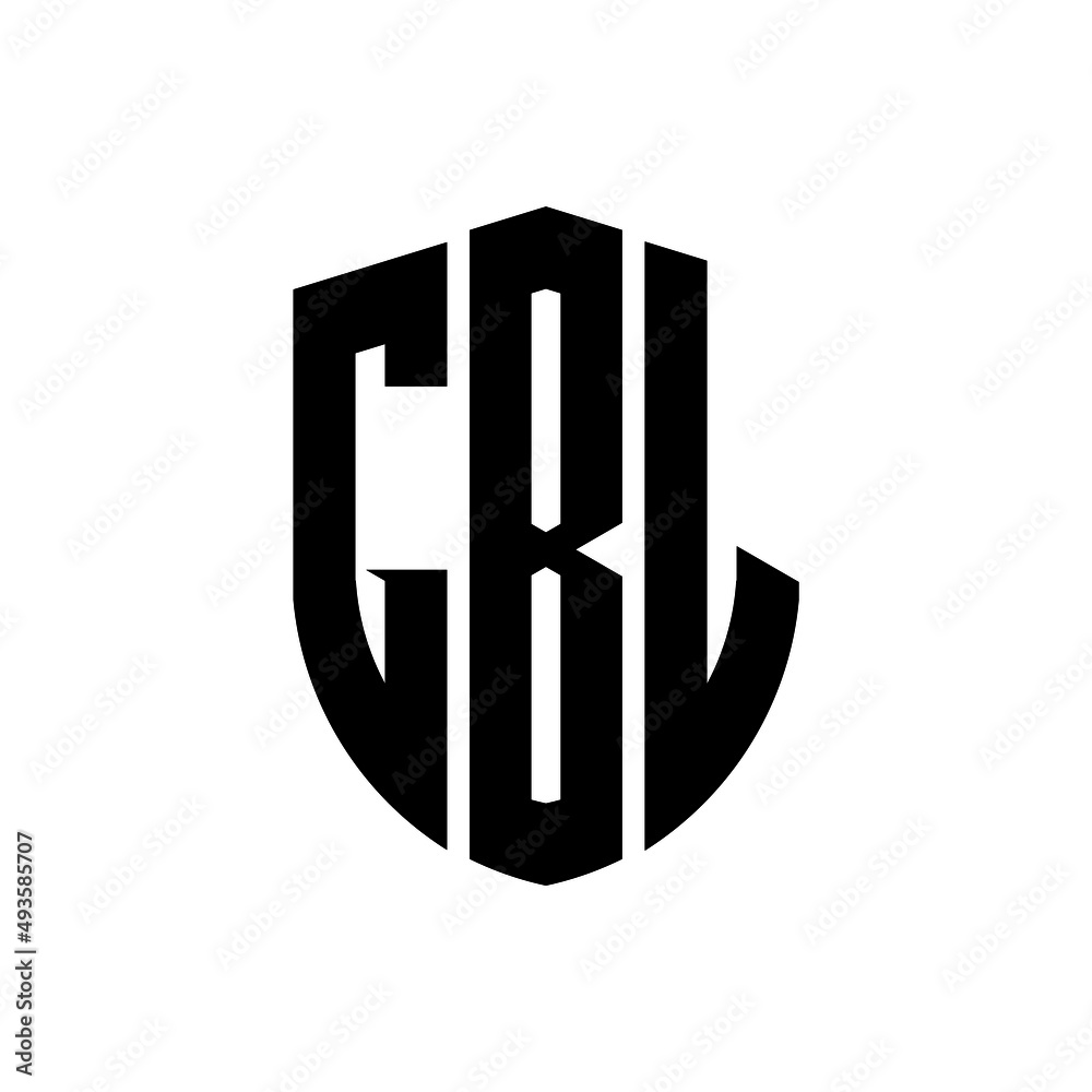 GBL letter logo design. GBL modern letter logo with black background ...