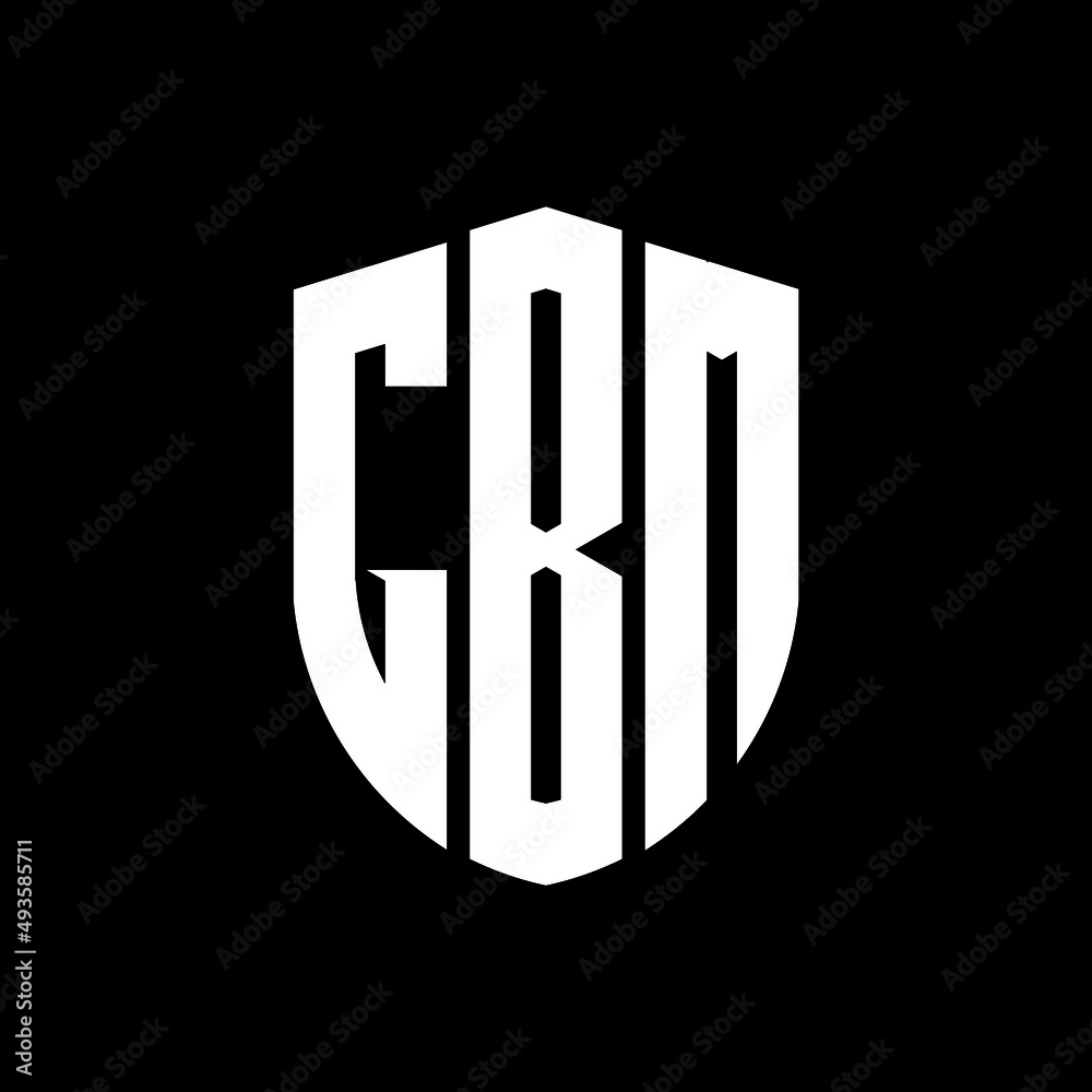 GBM letter logo design. GBM modern letter logo with black background ...