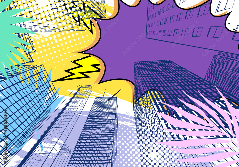 Comic Book City Street