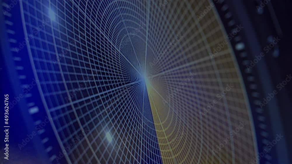 Animated radar scope with radar beam visualisation. Stock ビデオ | Adobe Stock