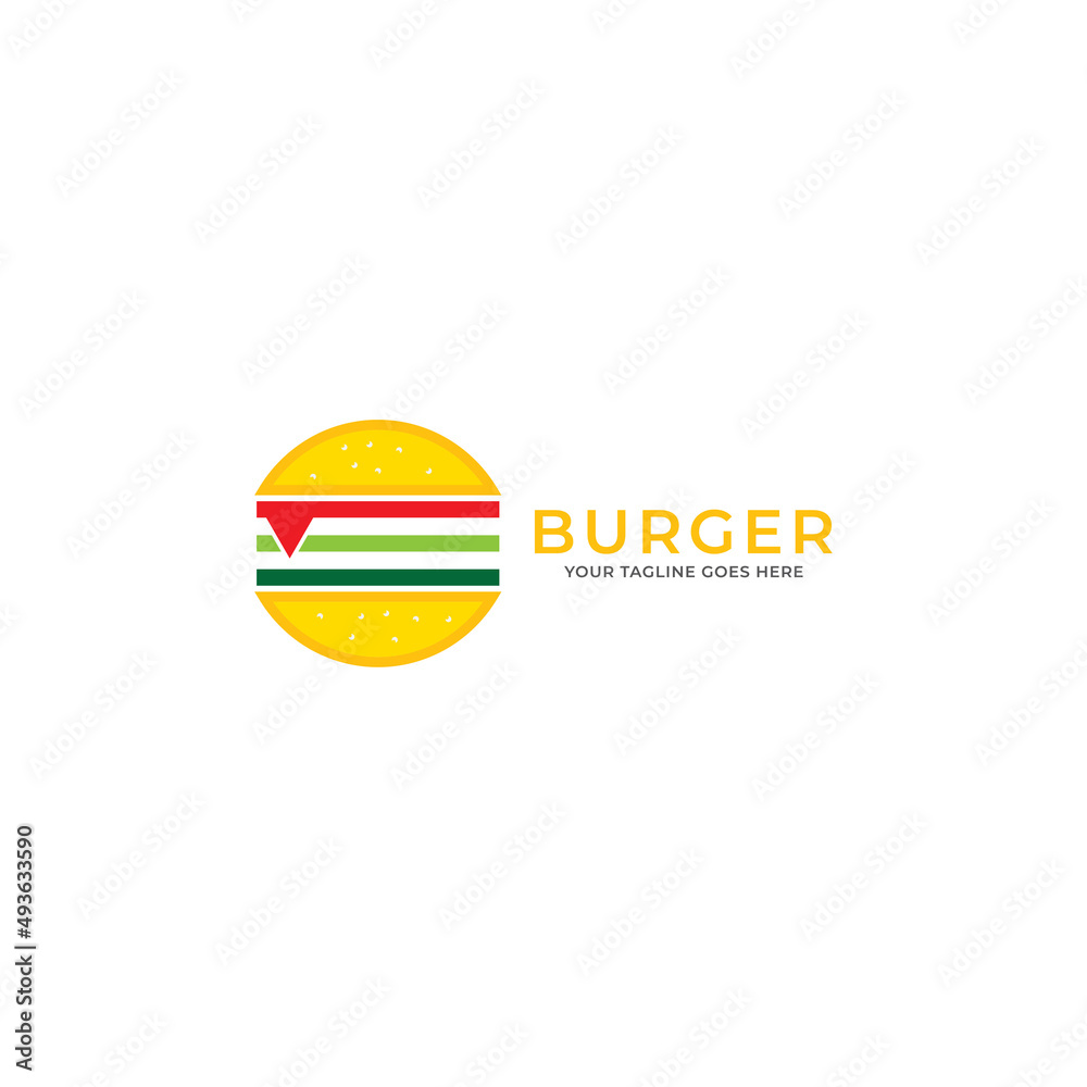 burger restaurant logo sign vector Stock Vector | Adobe Stock