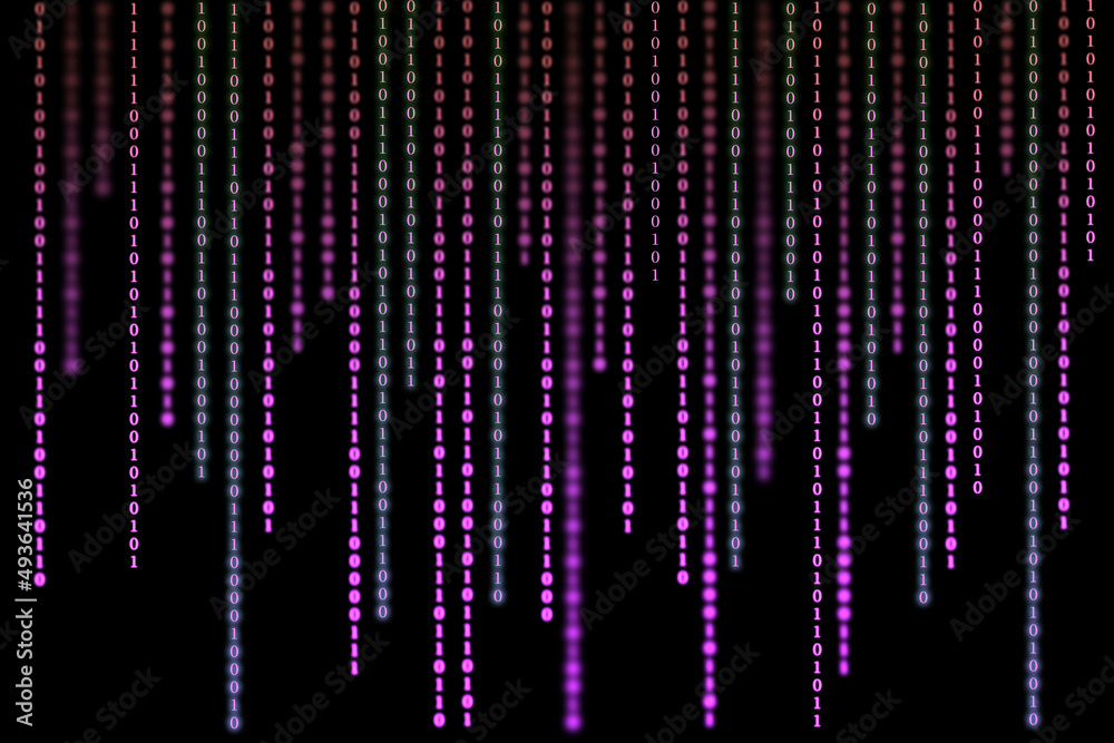 Purple matrix background of binary numbers. Matrix of computer data ... Purple matrix background of binary numbers. Matrix of computer data ...