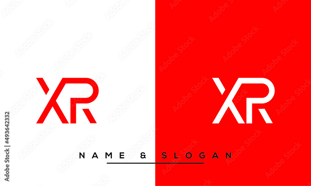 XR, RX, X, R Abstract Letters Logo Monogram Stock Vector | Adobe Stock