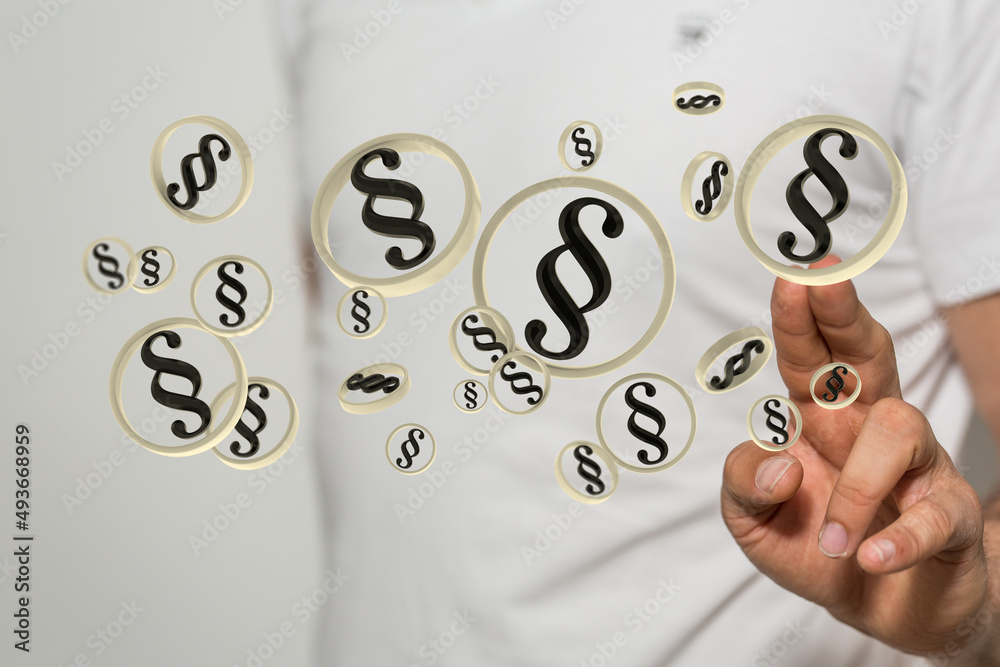 Viele Paragraphenzeichen. Stock Photo | Adobe Stock