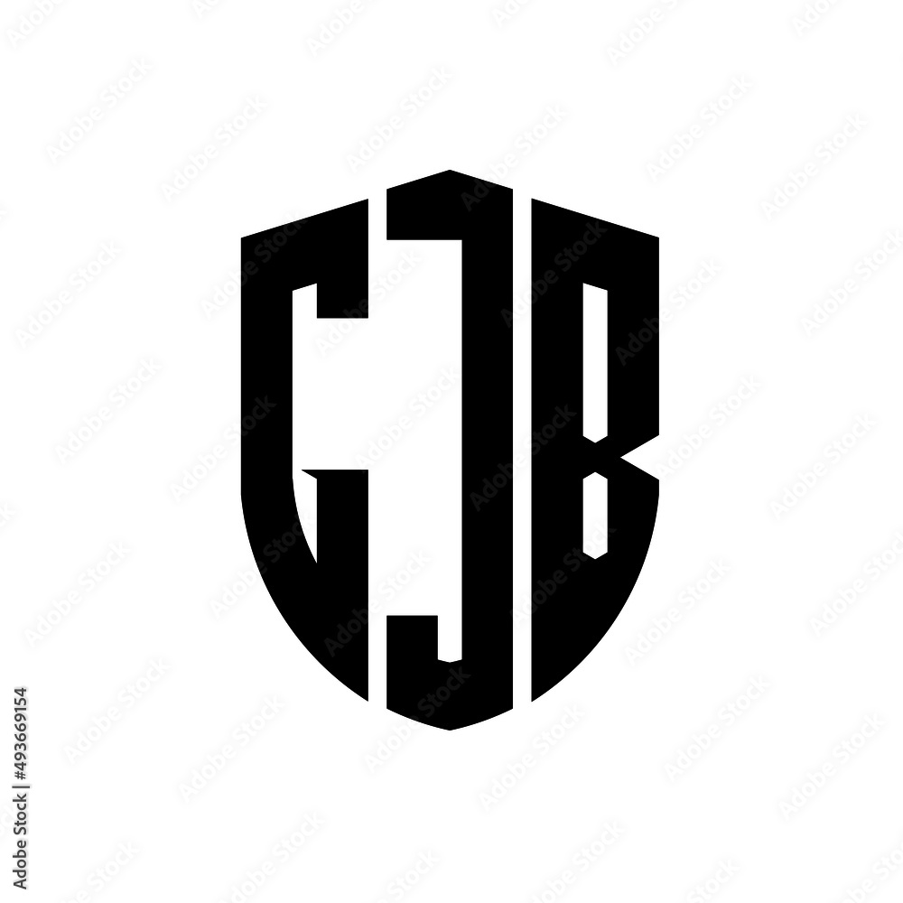 GJB letter logo design. GJB modern letter logo with black background. GJB creative letter logo ...