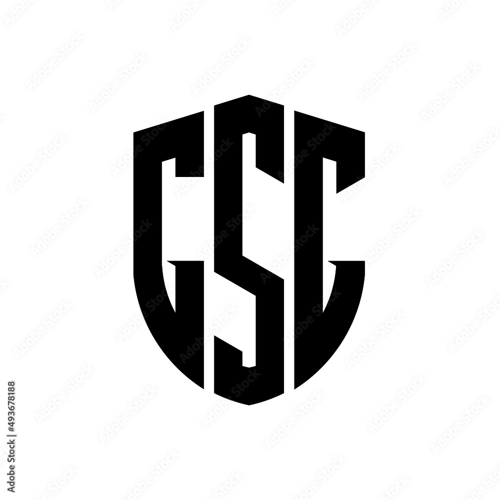 GSG letter logo design. GSG modern letter logo with black background ...