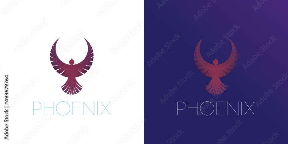 phoenix logo, for corporate and organizations, with a modern and ...