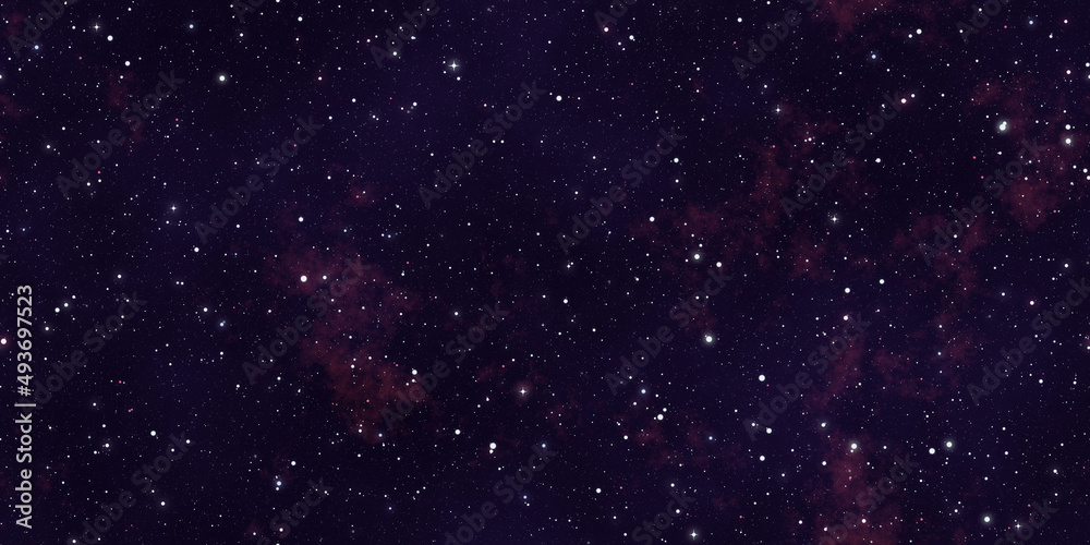 Seamless space texture background. Stars in the night sky with purple ...