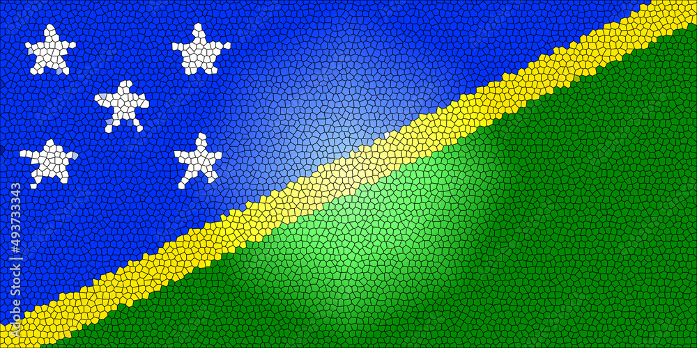 Solomon Islands flag. SB national banner. Solomon Islands patriotism ...