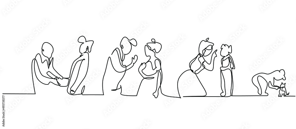 Vektorová grafika „The effect of mistreating a person on social life. A ...