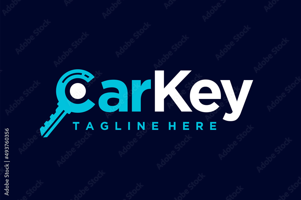car key logo with letter C concept Stock Vector | Adobe Stock