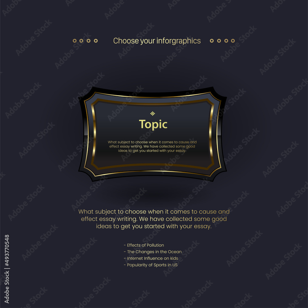 A Dark premium buttons Infographic circle, with three options process ...