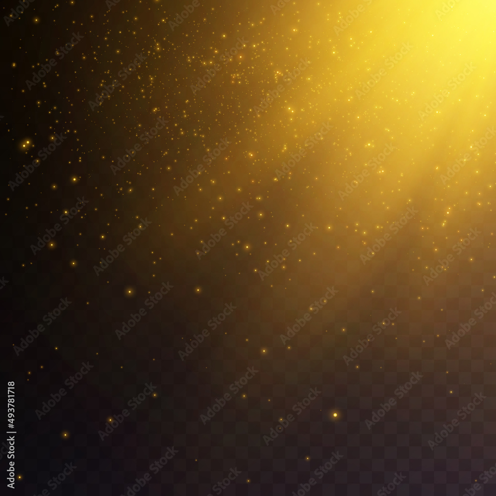 Vector transparent falling sunlight special lens, flare light effect ...