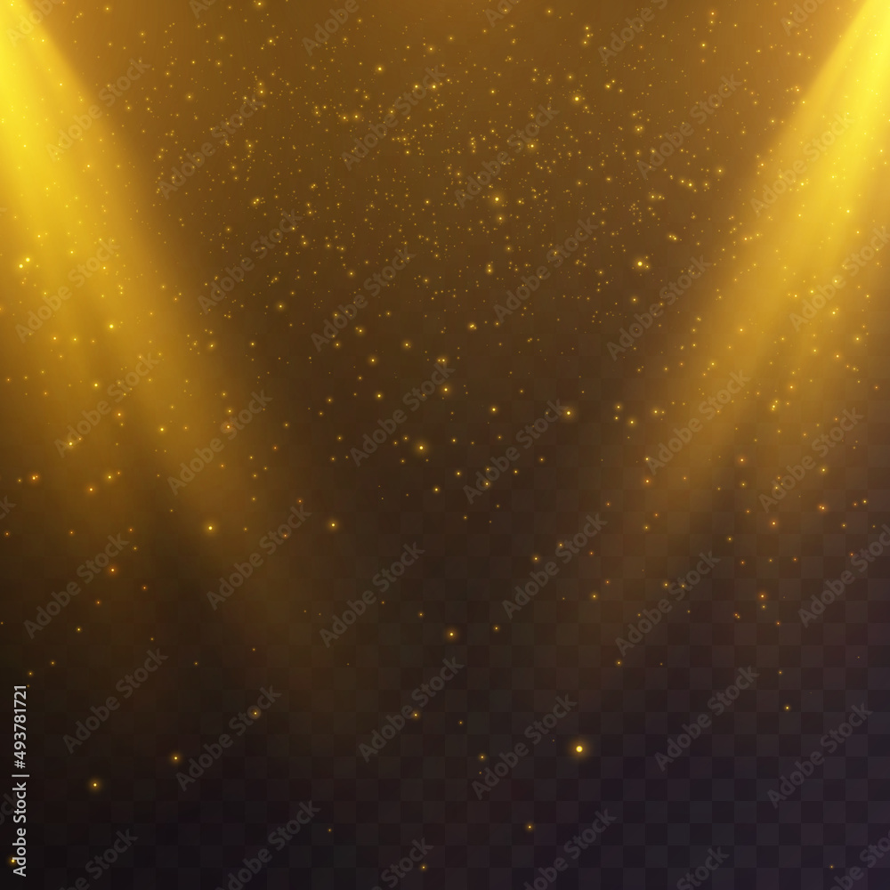 Vector transparent falling sunlight special lens, flare light effect ...