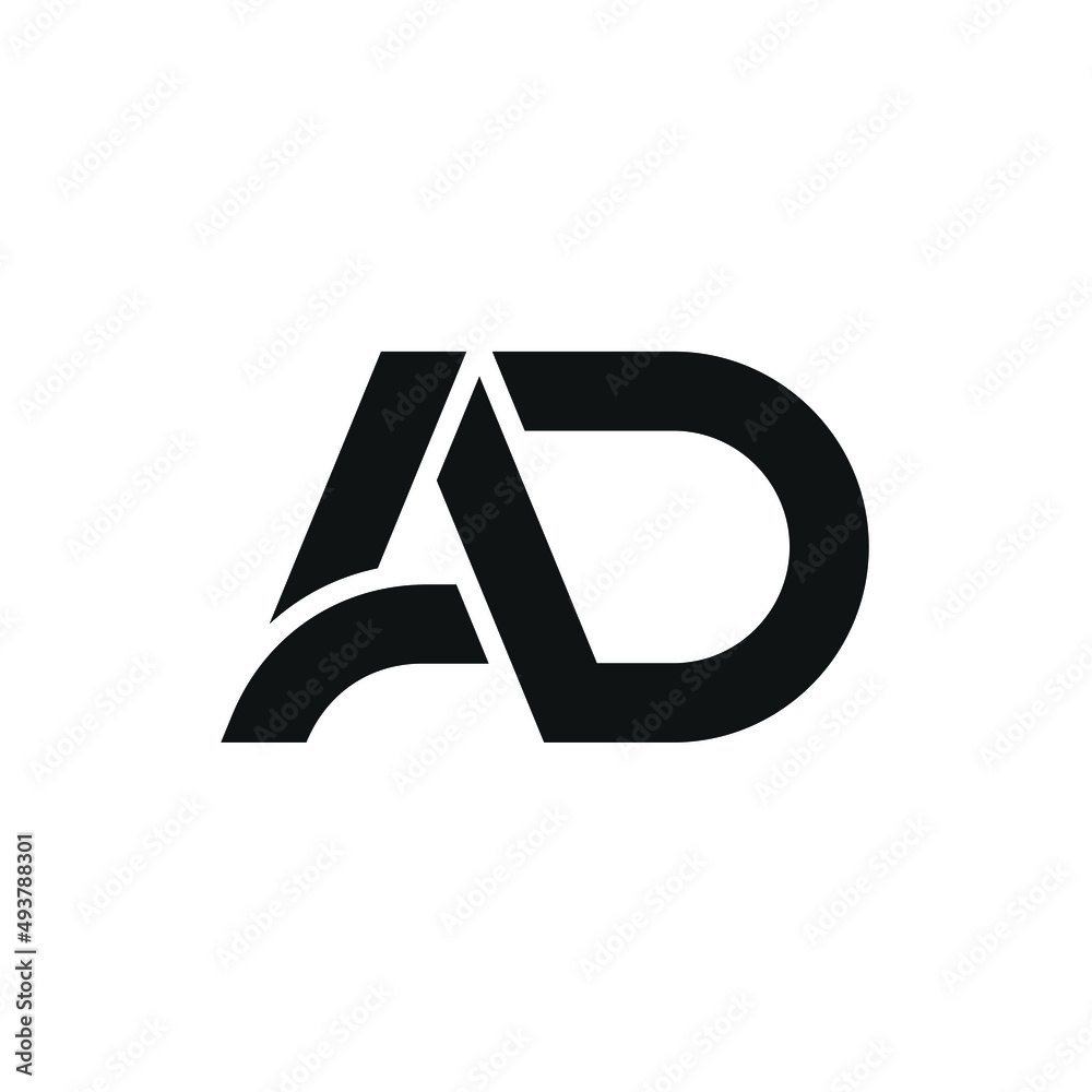 Initial Letter AD Logo Design Inspiration Stock Vector | Adobe Stock