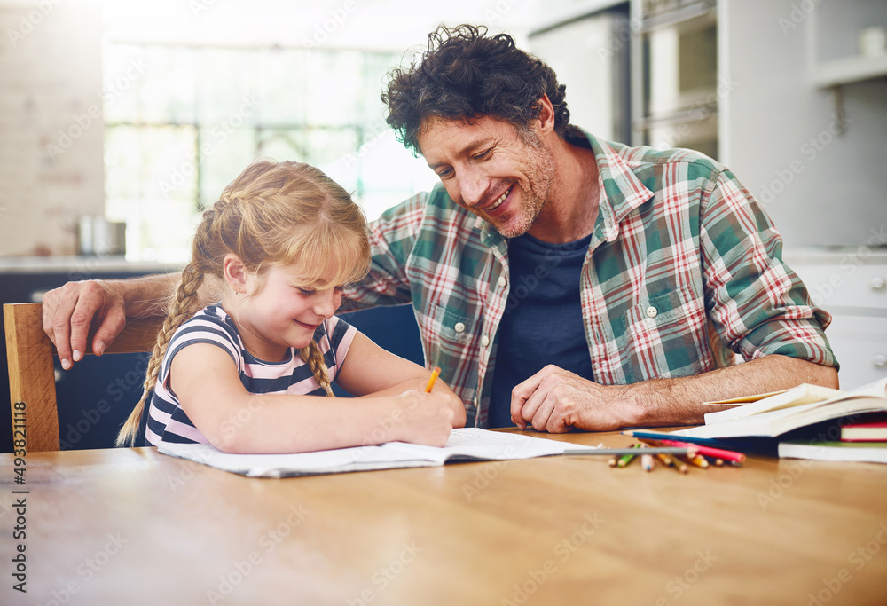 Its important to provide encouragement to kids. Cropped shot of a ...