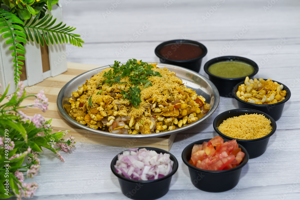 Bhel is a Indian Street Snacks also called Behl Poori and served as a ...