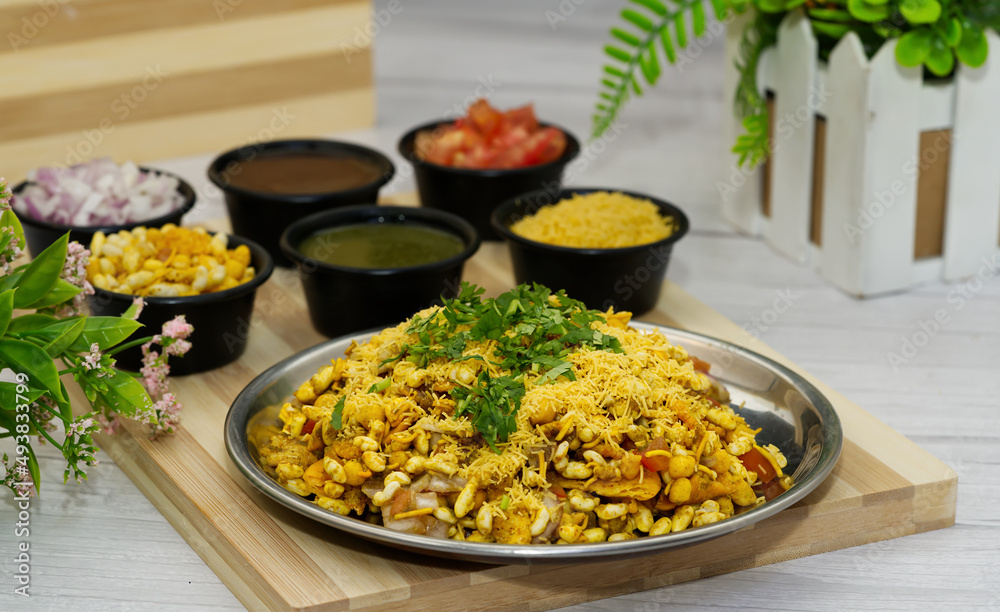 Bhel is a Indian Street Snacks also called Behl Poori and served as a ...