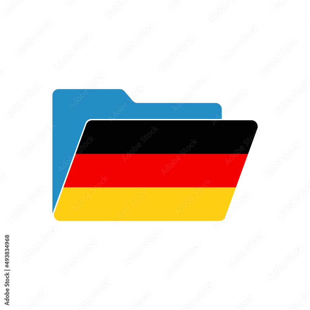 Germany. Folder icon with Germany flag. Vector folders icons with flags ...