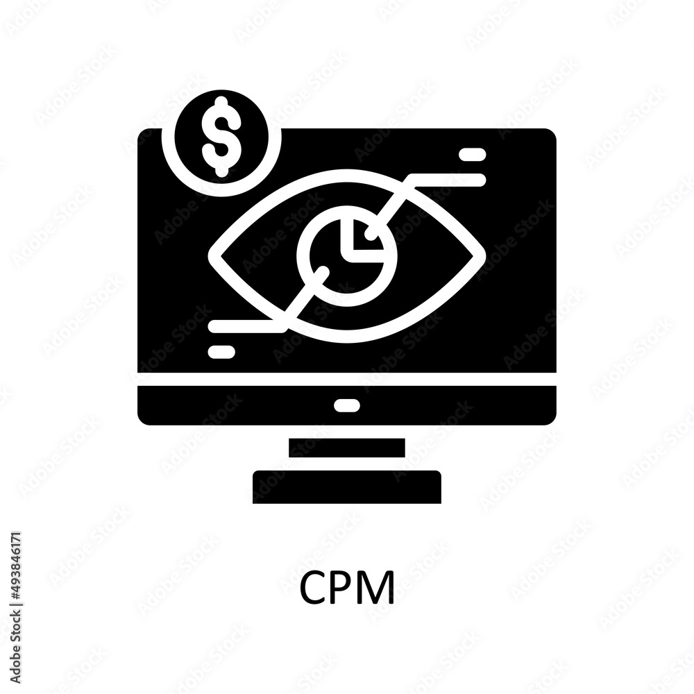 Cpm Vector Solid icons for your digital or print projects. Stock Vector ...