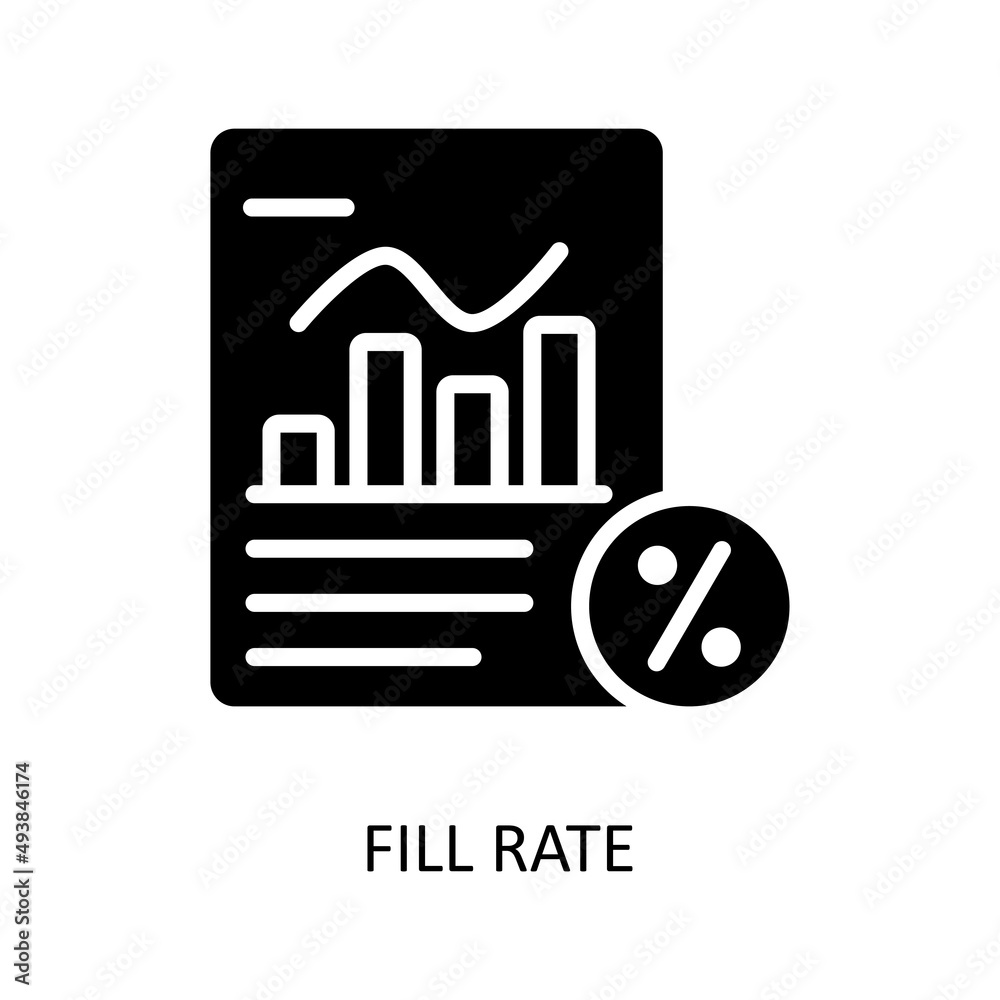 Fill Rate Vector Solid icons for your digital or print projects. vector ...
