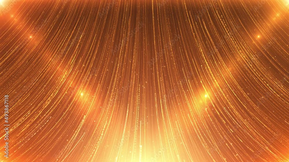 Gold particle rays backgrond is a spectacular motion graphics ...