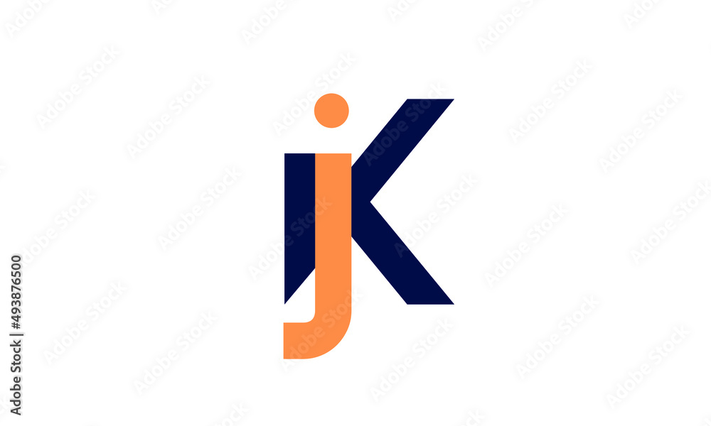 Alphabet letters Initials Monogram logo JK, KJ,J and K Stock Vector ...