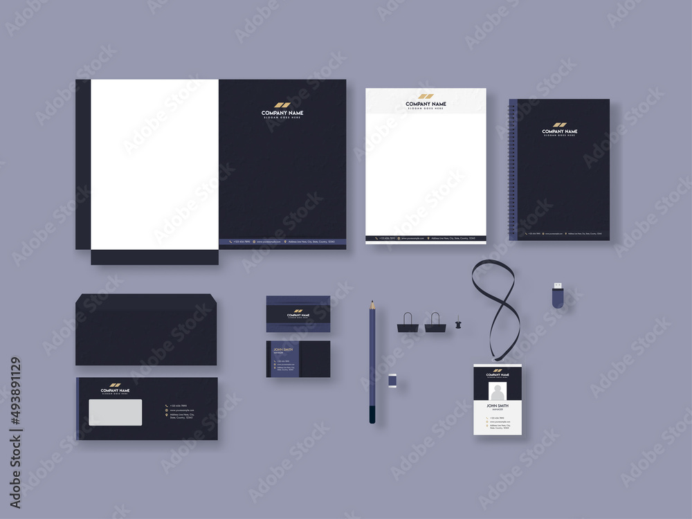 Corporate Identity Kits Including Folder A4, Letterhead, Diary ...