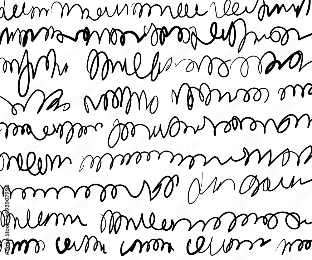 Vintage handwriting letter, retro unreadable text Stock Vector | Adobe ...