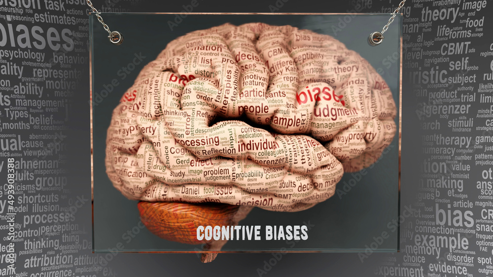 Cognitive biases anatomy - its causes and effects projected on a human ...