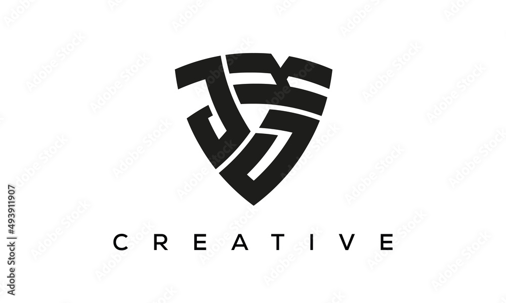 JDK letters logo, security Shield logo vector Stock Vector | Adobe Stock