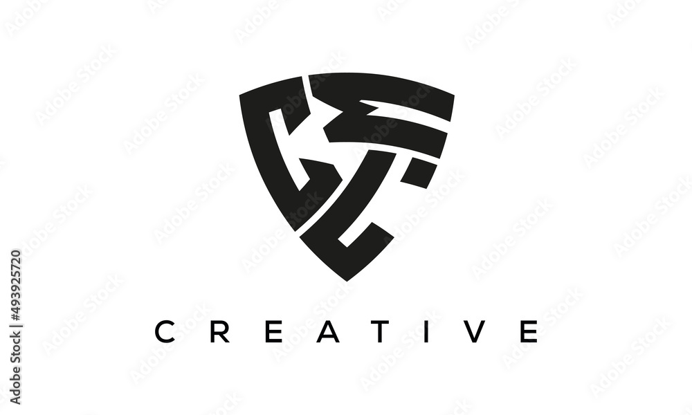 CLM letters logo, security Shield logo vector Stock Vector | Adobe Stock