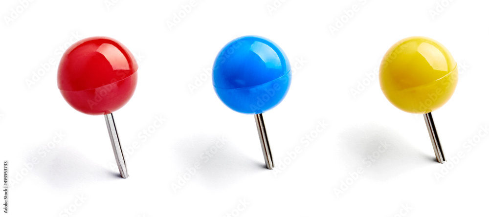push pin paper clip thumbtack note office Stock Photo | Adobe Stock